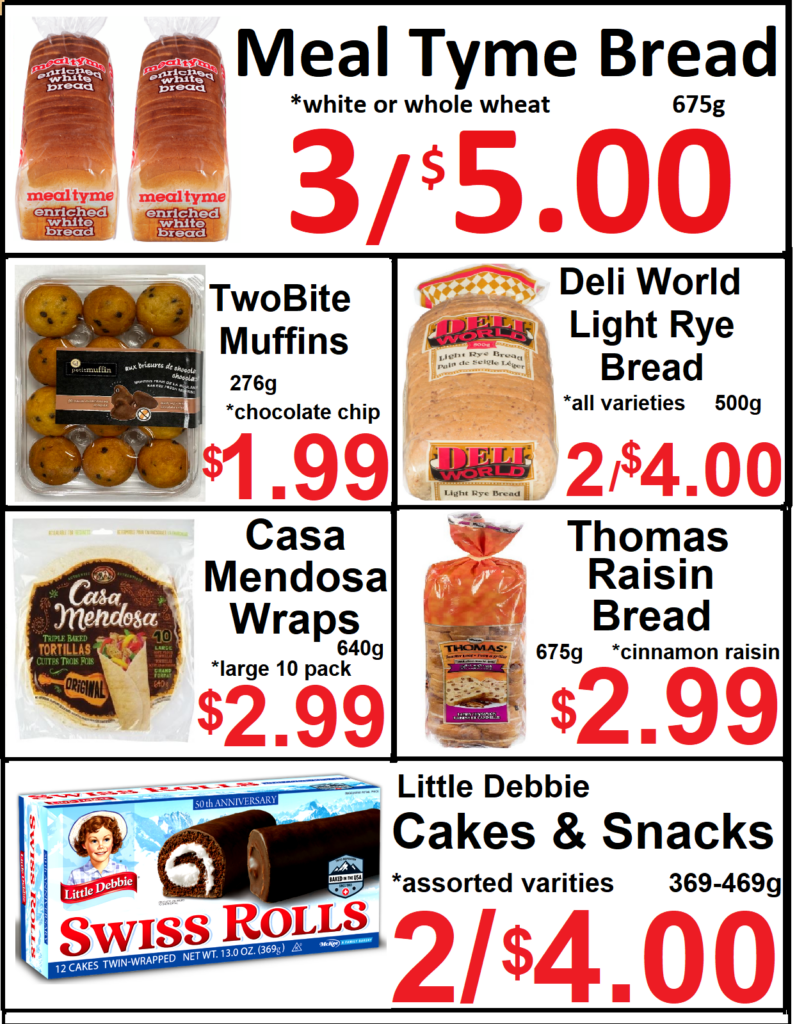 Weekly Specials - Food 4 Less