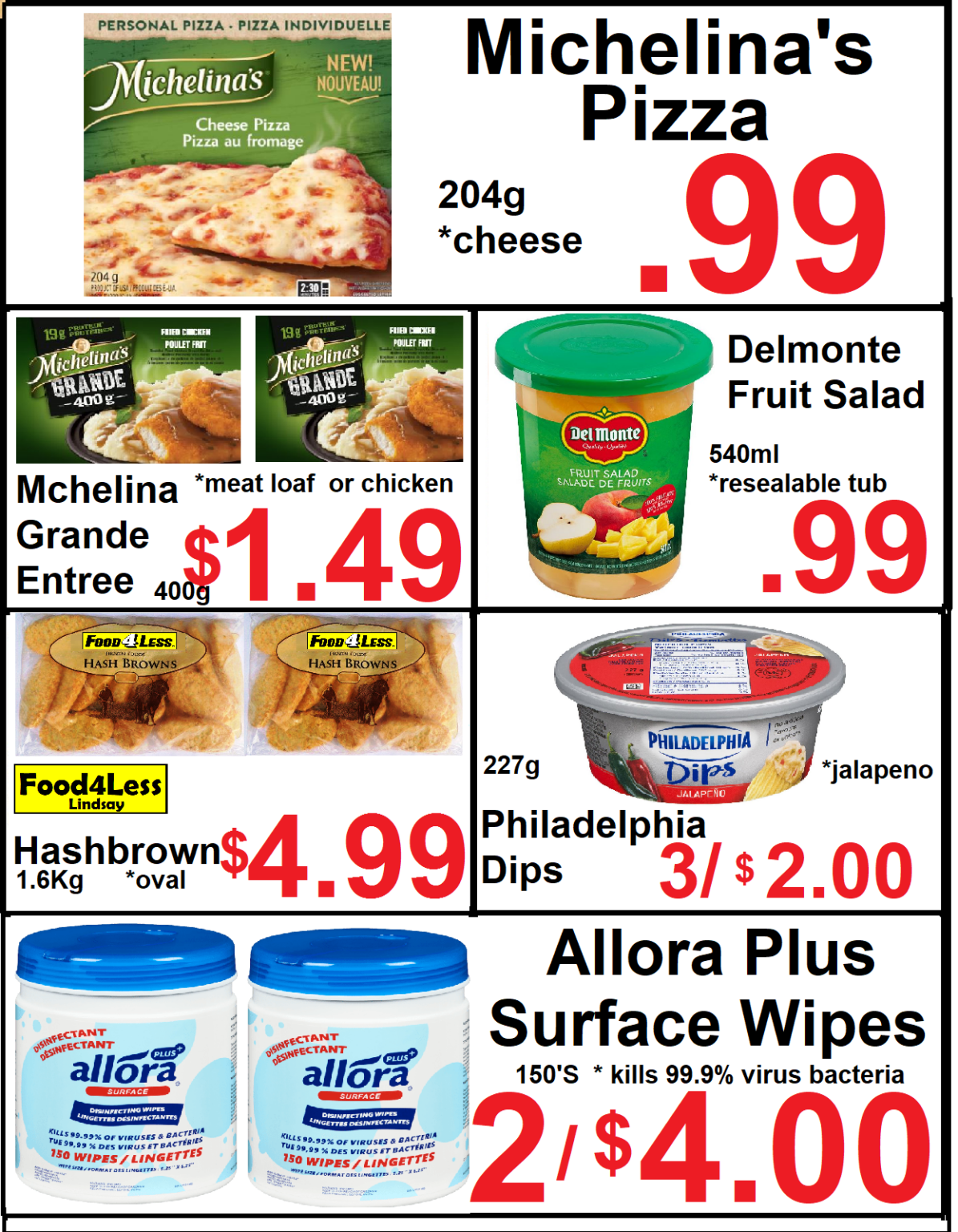 Weekly Specials - Food 4 Less