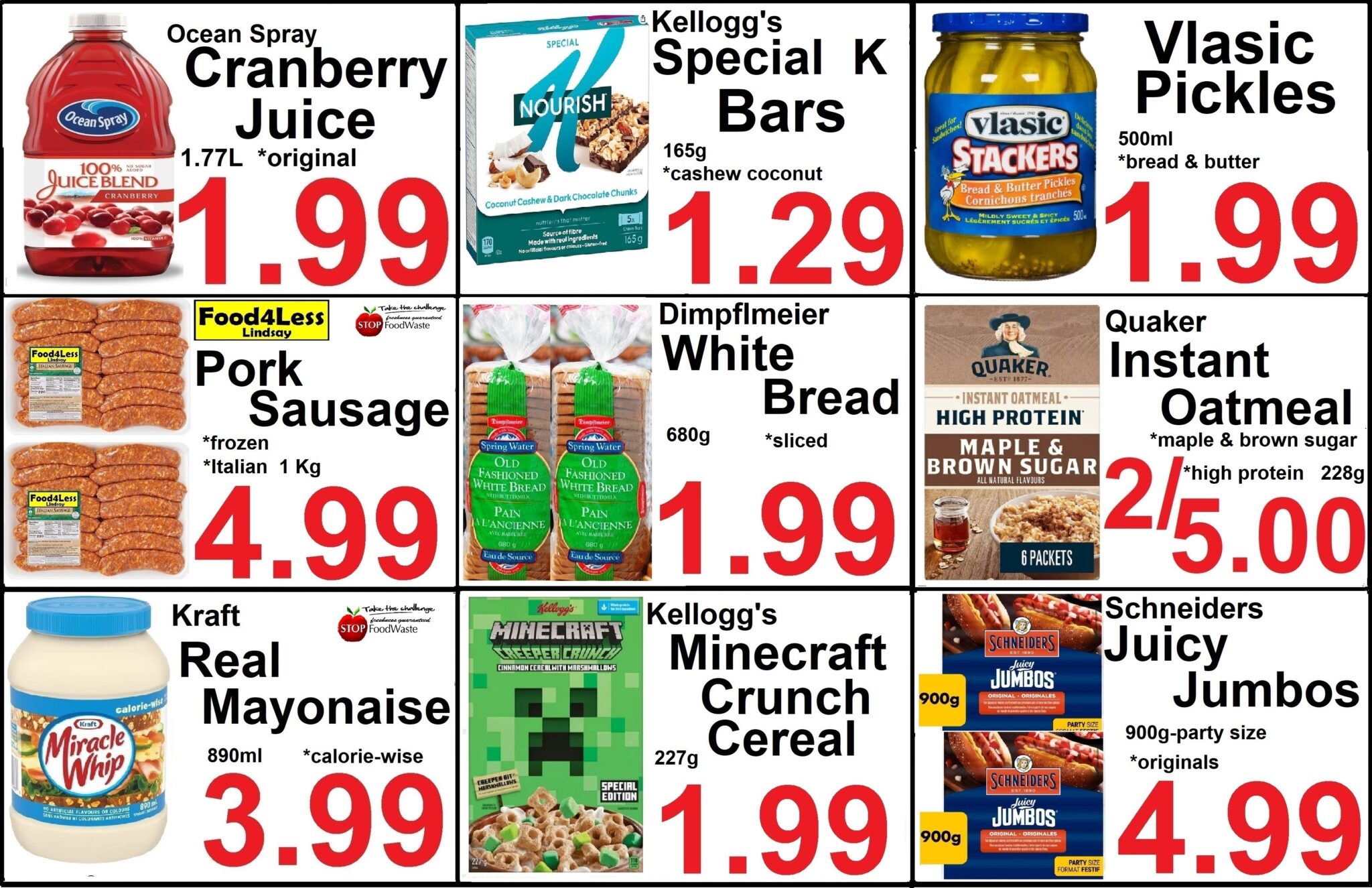 Weekly Specials - Food 4 Less