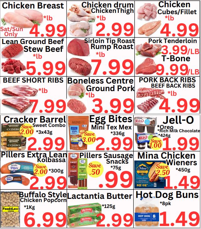 Weekly Specials - Food 4 Less