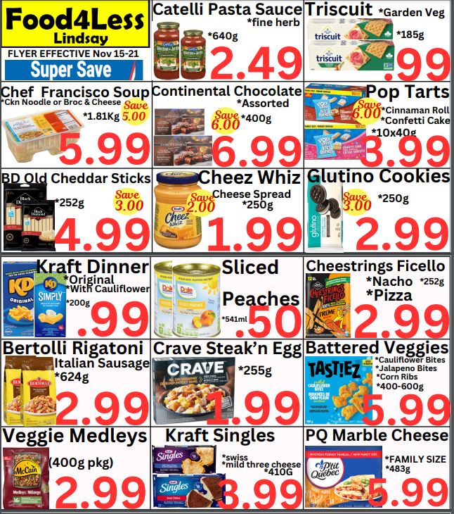 Weekly Specials - Food 4 Less